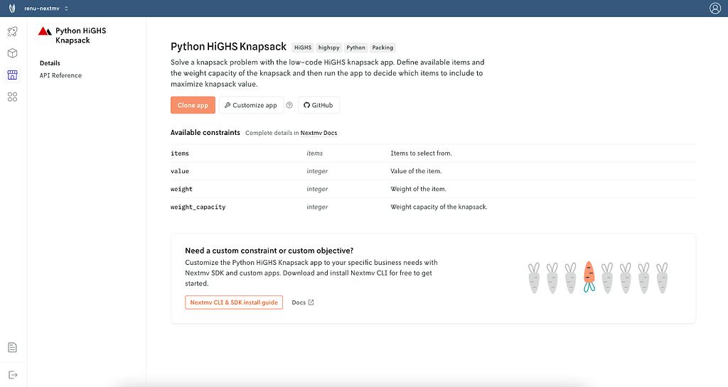 Nextmv HiGHSpy decision app: Build, test, and deploy Python MIP models ...