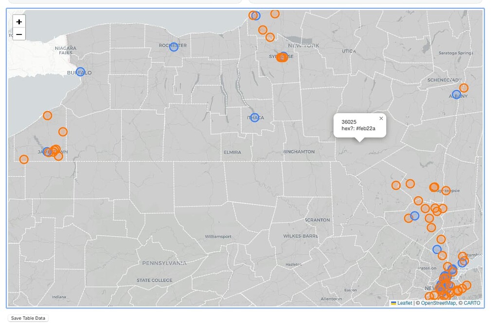 Example of choropleth map of us counties using Observable Framework? - Community Help - The ...