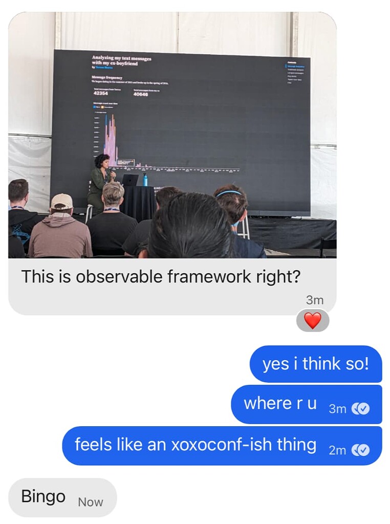 Framework spotted at XOXO - Show and Tell - The Observable Forum