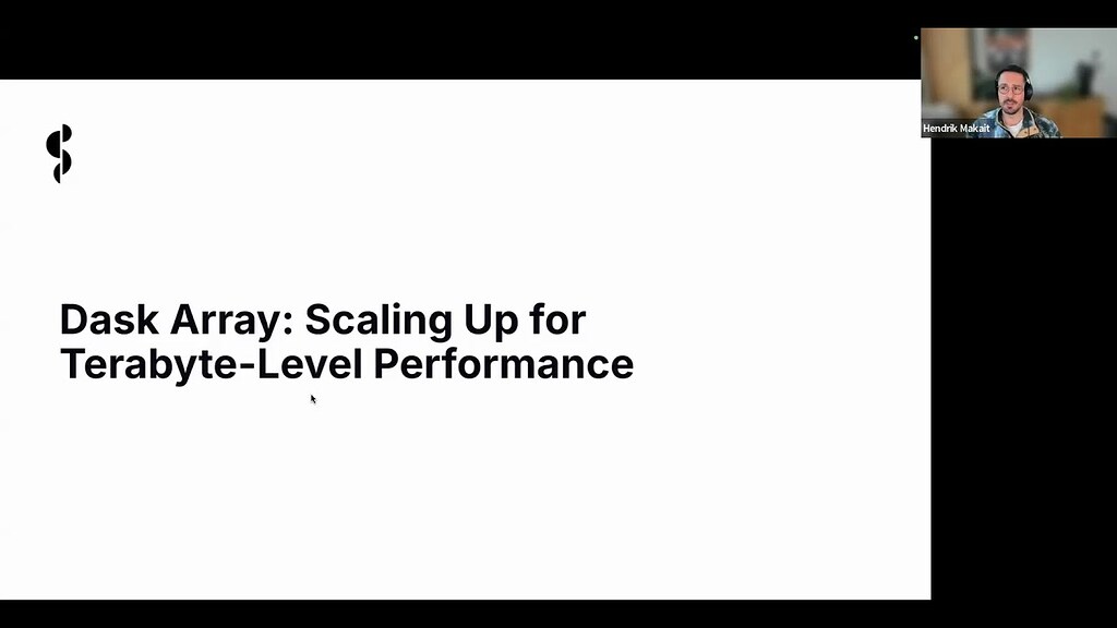 Pangeo Showcase: "Dask Array: Scaling Up for Terabyte-Level Performance" (April 9, 2025 at 12 PM ...