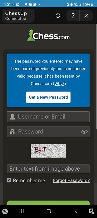 Chess.com login via chessup app - General - ChessUp