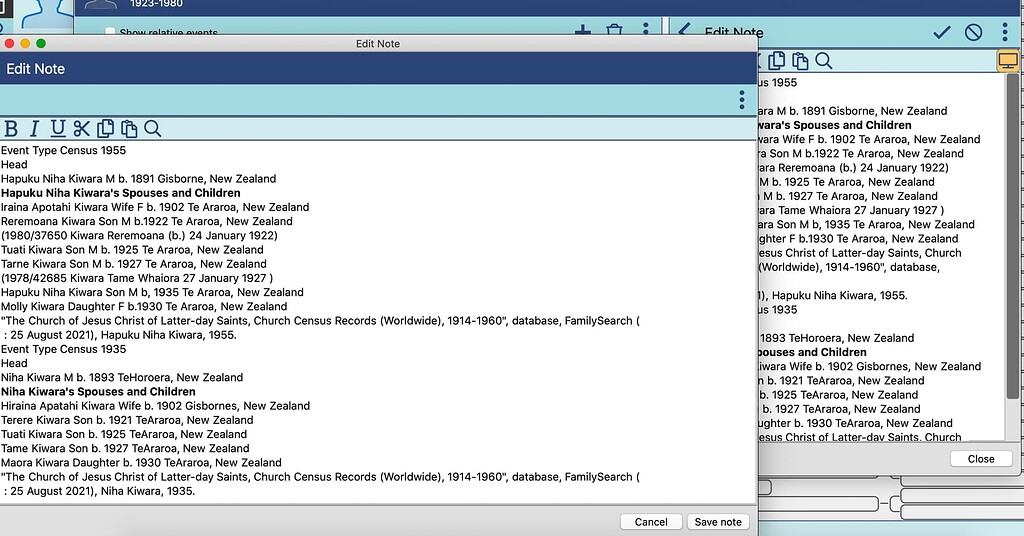 Why does a bit of note formatting not show in RM8 but does in App ...