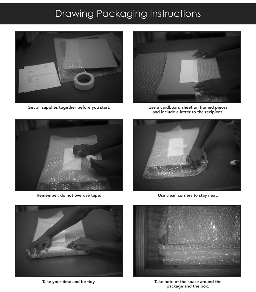 Packing a Drawing or Painting for Shipping - Tutorials - Smartermarx