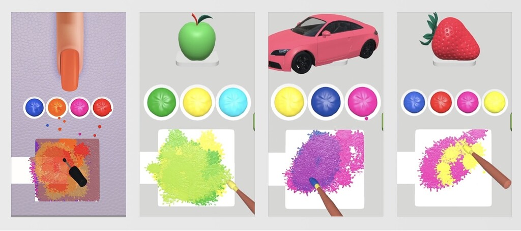 Coloring Match Game from Supersonic Studios - Artist's Lounge - Smartermarx