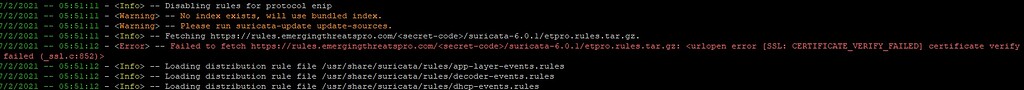 Suricata-Update giving warnings and errors - Help - Suricata