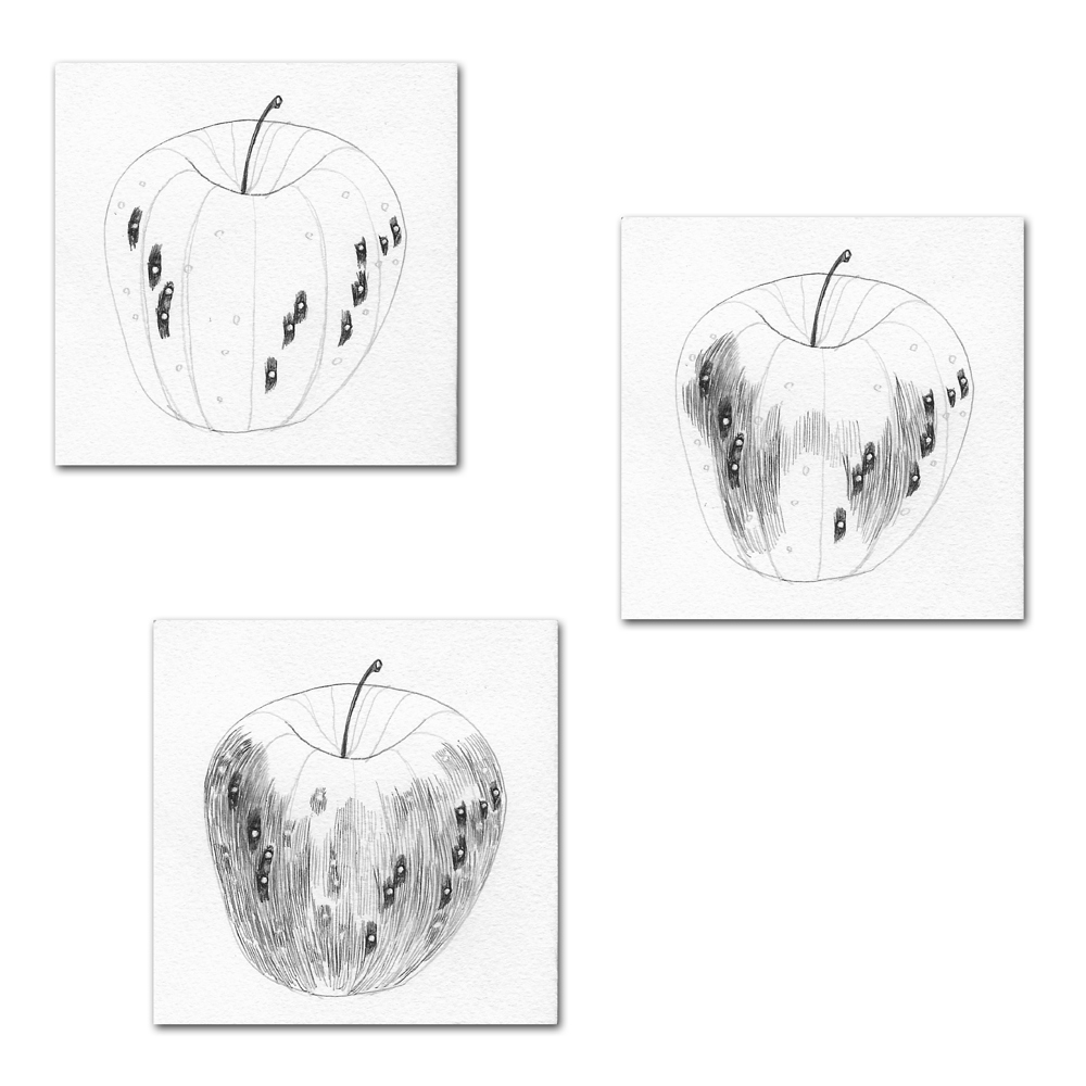 Step-by-step guide to drawing apple with ballpoint pen - Share Your Art ...