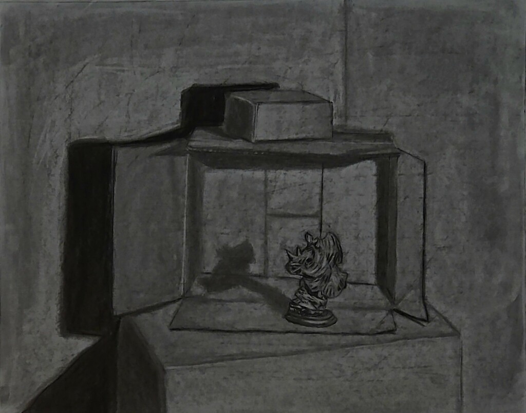 Boxes Still life - Charcoal - Share Your Art - The Artist's Community ...