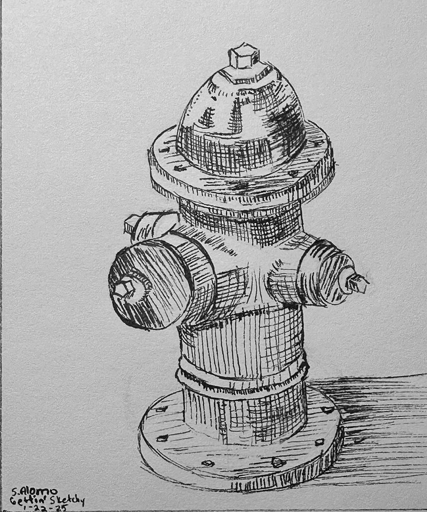 Gettin’ Sketchy Fire Hydrant - Share Your Art - The Artist's Community ...