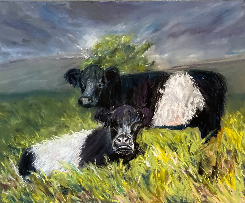 Another pastel cows - Share Your Art - The Artist's Community by The ...