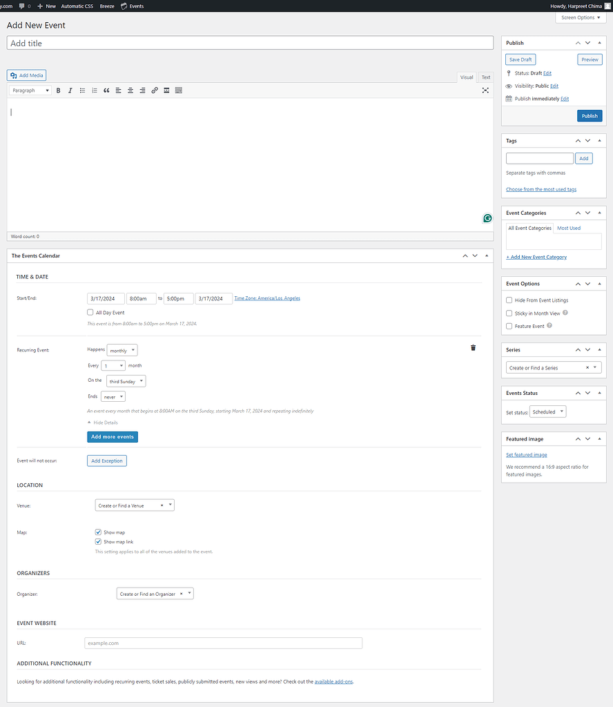 Website Calendar - Website & Technology - Working Class Unity