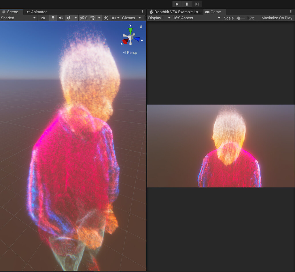 How to avoid rendering rear-facing particles while applying semi-transparent VFX - Depthkit ...