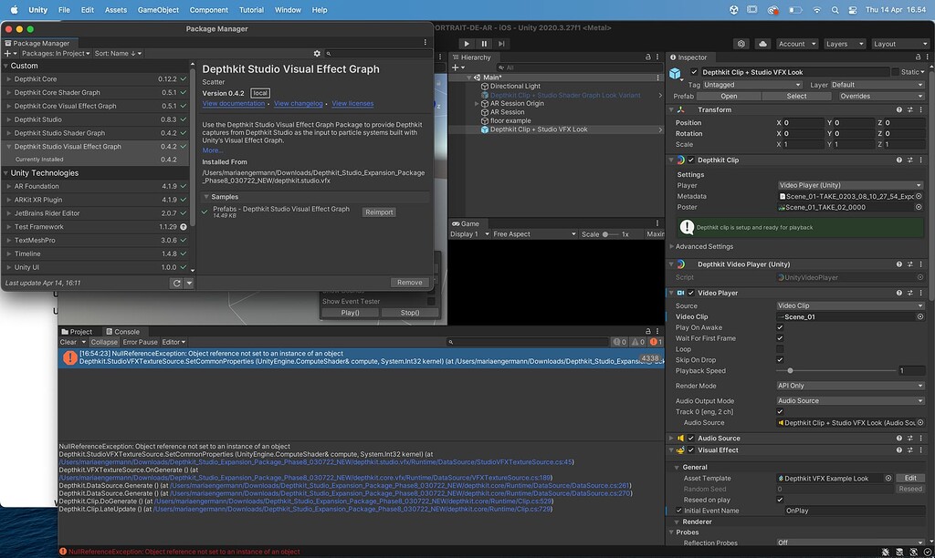 [RESOLVED] Depthkit Studio VFX Troubleshooting - Depthkit Studio - Depthkit Community