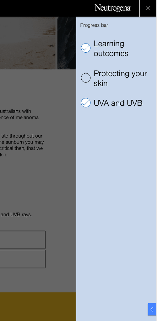 Progress sidebar font size and hamburger menu - General Help - The ...