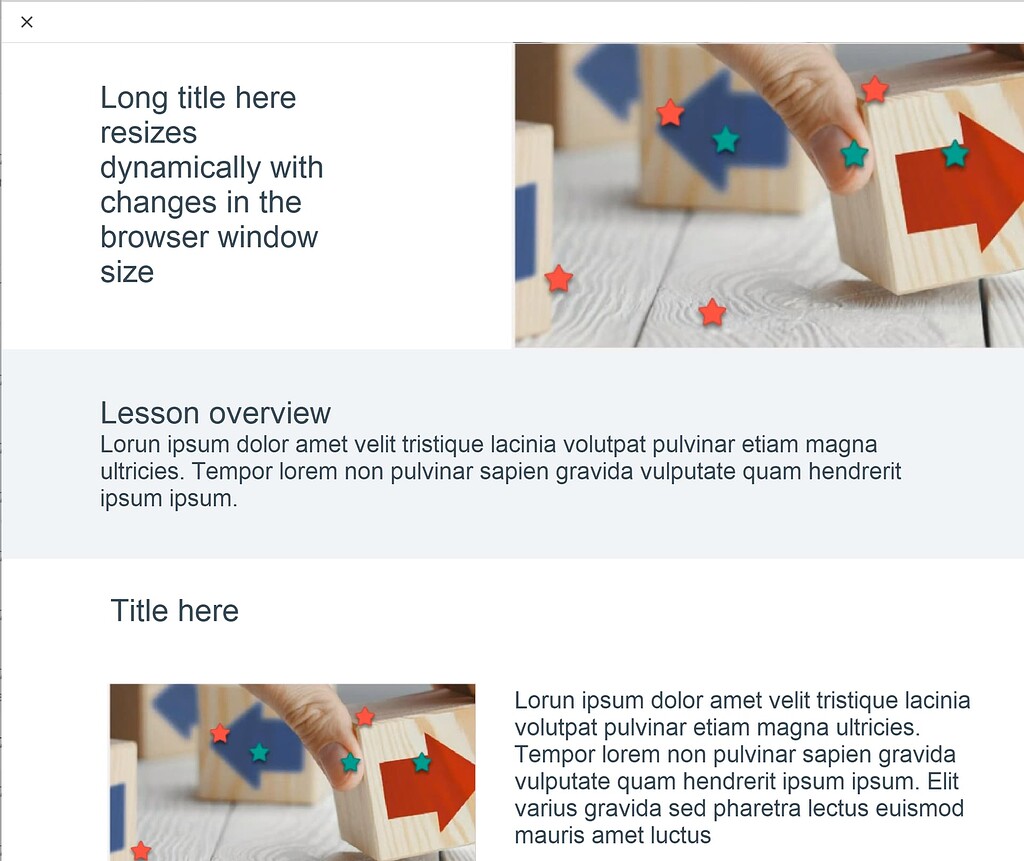 Page layout help - General Help - The Evolve Authoring Community