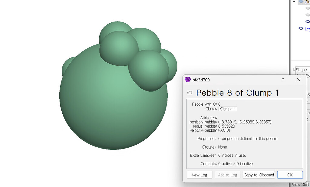 Question on Clump Density and Mass - PFC - Itasca Software Forum