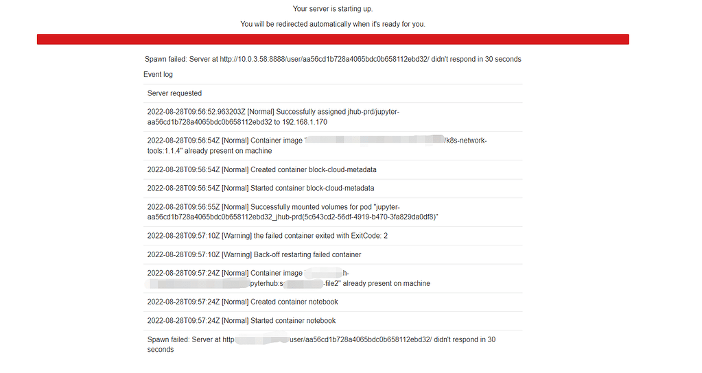 Server Of Jupyterhub Didn T Respond In 30 Seconds Jupyterhub Jupyter Community Forum