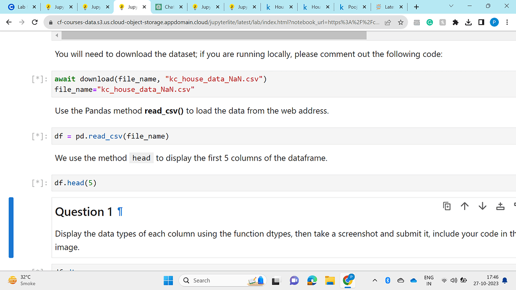 Can anyone let ,e know what to do ?After writing code, notebook is not showing the output ...