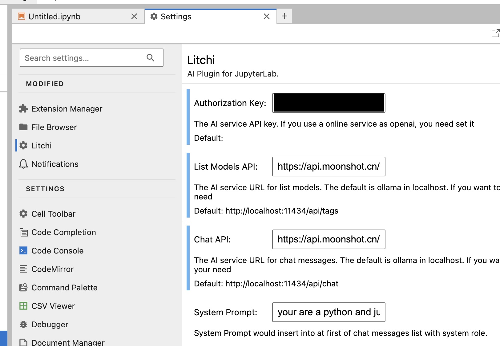 How can I custom the settings UI? - extensions - Jupyter Community Forum