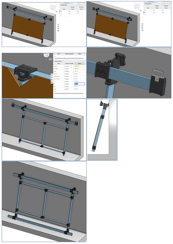 JuJu's Frame with 3D printed parts and aluminium profiles - Frame - Maslow CNC Forums