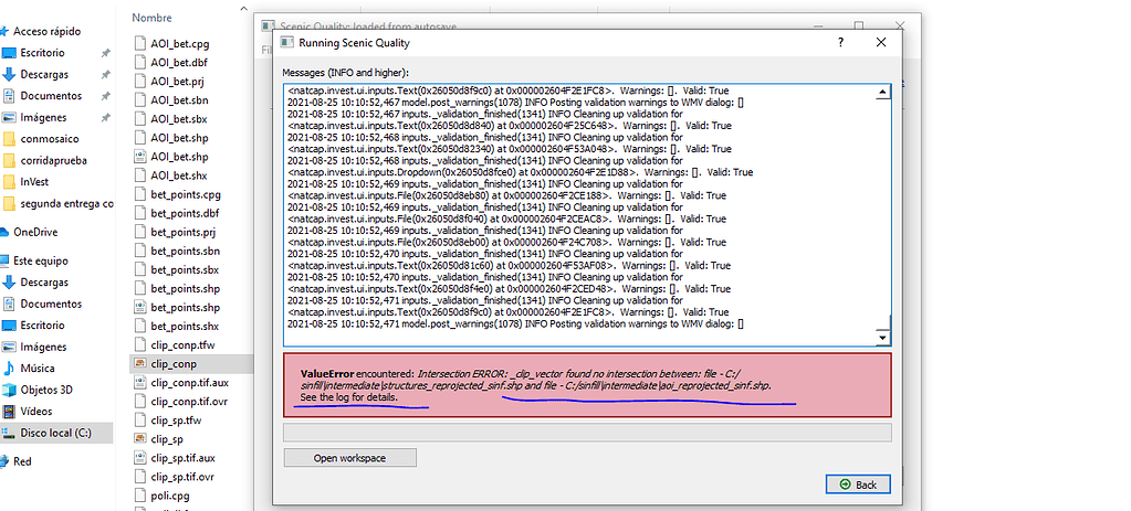 CLIP vector found no intersection - Software Support - Natural Capital Project Online Community