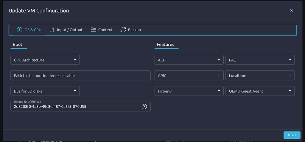 Change boot order in GUI - Installation & Configuration - OpenNebula ...