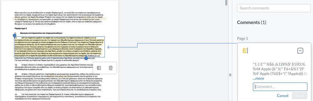 TextHighlight annotation displays the text snippet incorrect for Greek - Bug Reports - PDF.js ...