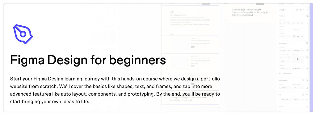 Figma introduced new course for beginners - General - nocodework