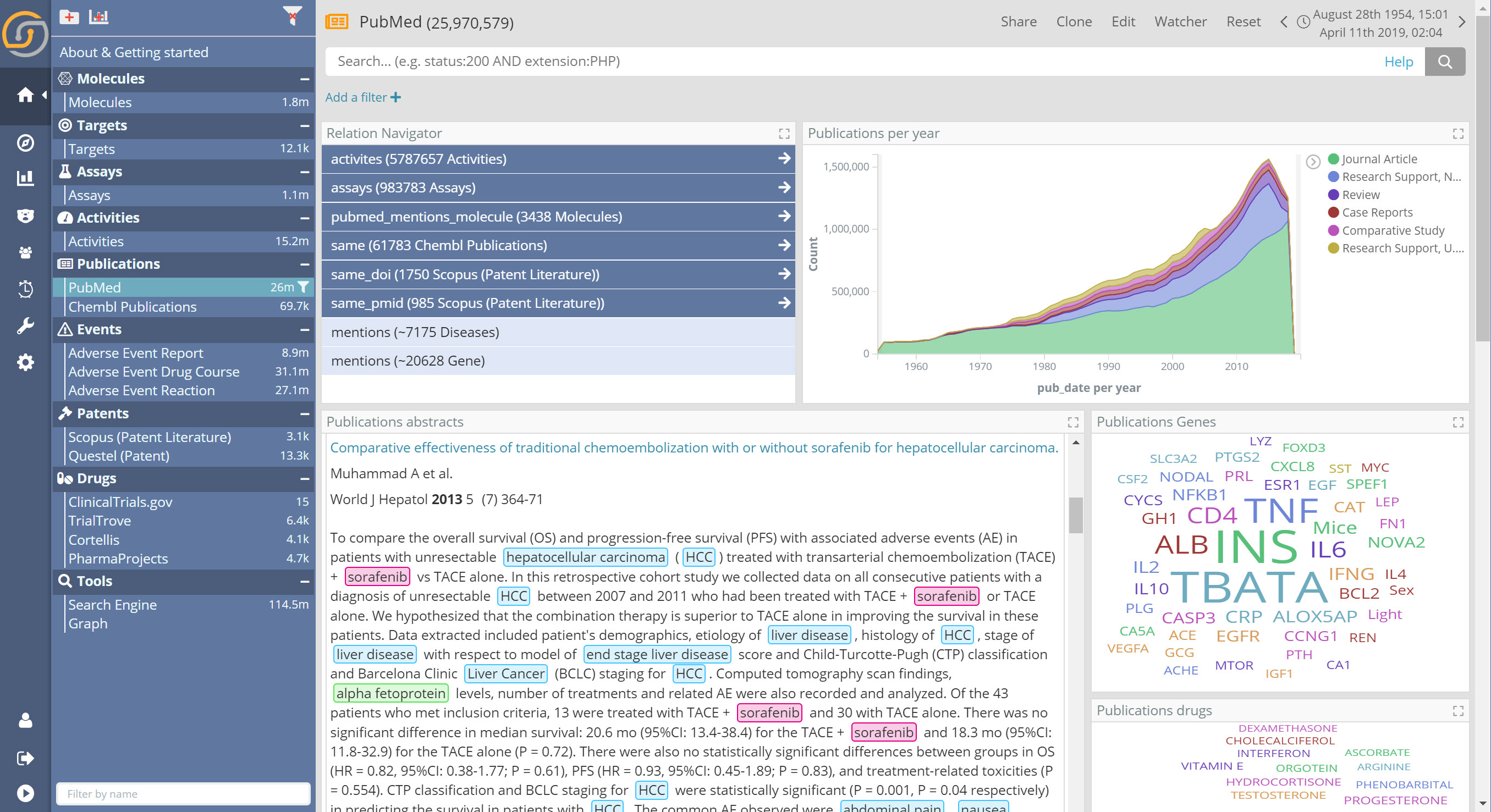 Large life science knowledge graph integration demo available soon ...