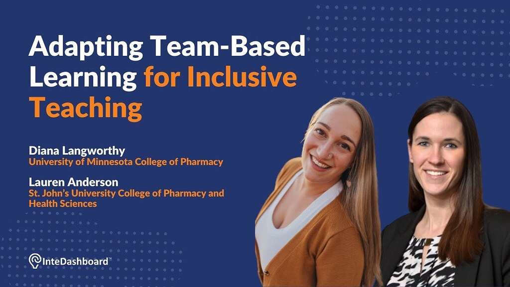 Adapting Team-Based Learning for Inclusive Teaching - Recording - Video Library - InteDashboard ...