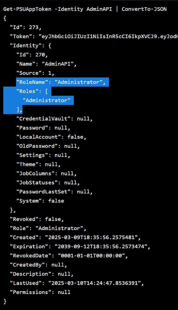 Create AppToken with multiple roles - PowerShell Universal - Ironman Software Forums