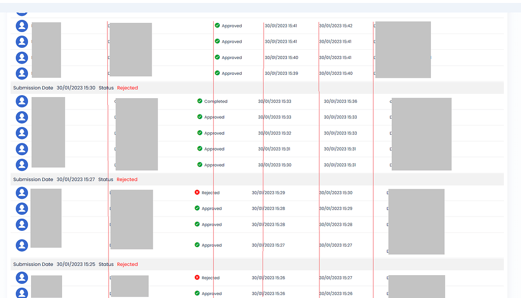 Text alignment on workflow history of viewing submitted Records - Ask the community - Yeeflow ...
