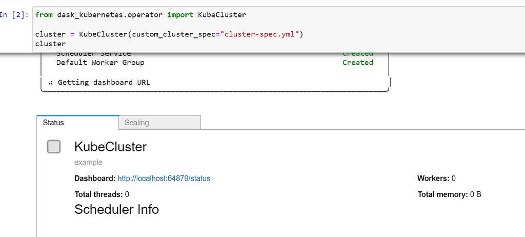Custom cluster-spec.ymal file does not create workers: KubeCluster - Distributed - Dask Forum