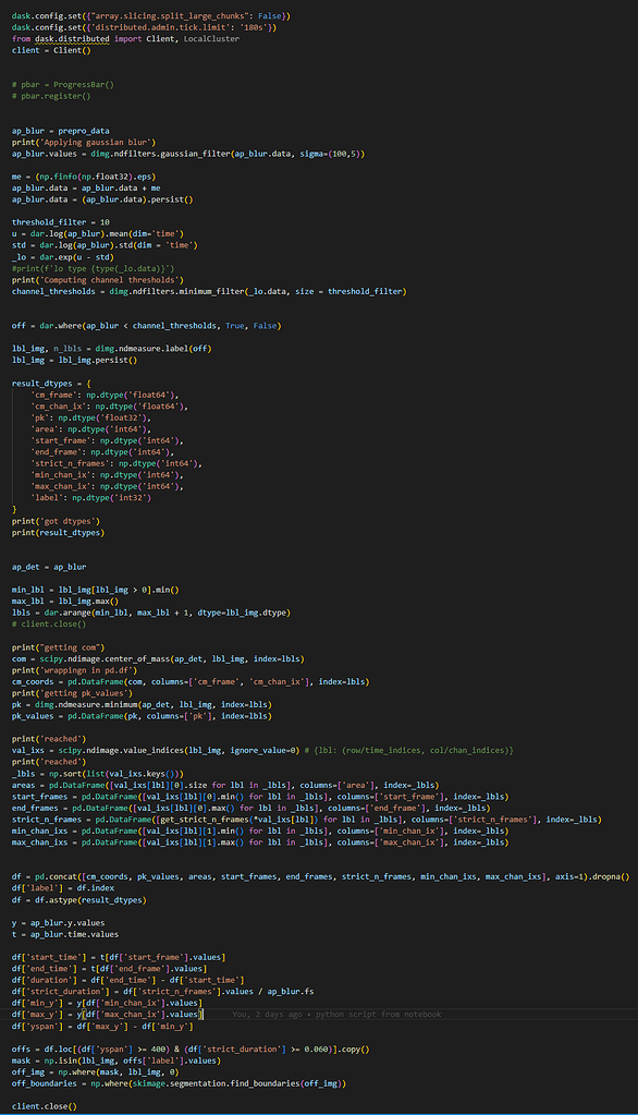 Image Segmentation Using Large Dask Array - Dask Array - Dask Forum
