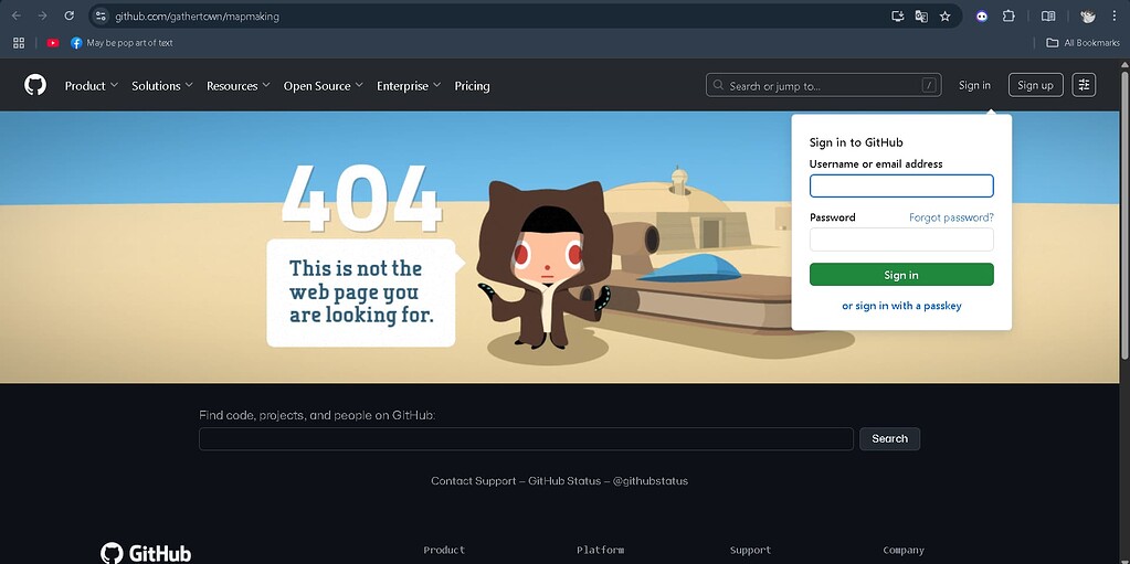 The gather mapmaking github is unavailable now?! - Forum Feedback - Gather Community