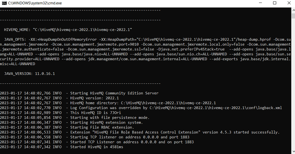 File RBAC Extension connection not authorized error - HiveMQ Community ...