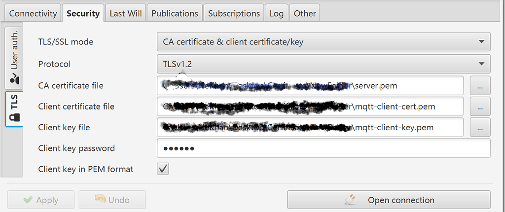 Unable To Connect Hivemq Via Tls V12 Certifcate Authentication Using Mqtt Spy Hivemq Support