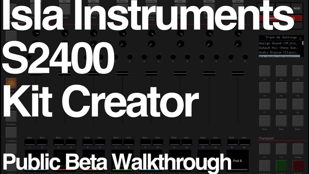 S2400 Kit Creator Walkthrough LiveStream - S2400 - Isla Instrumentalists