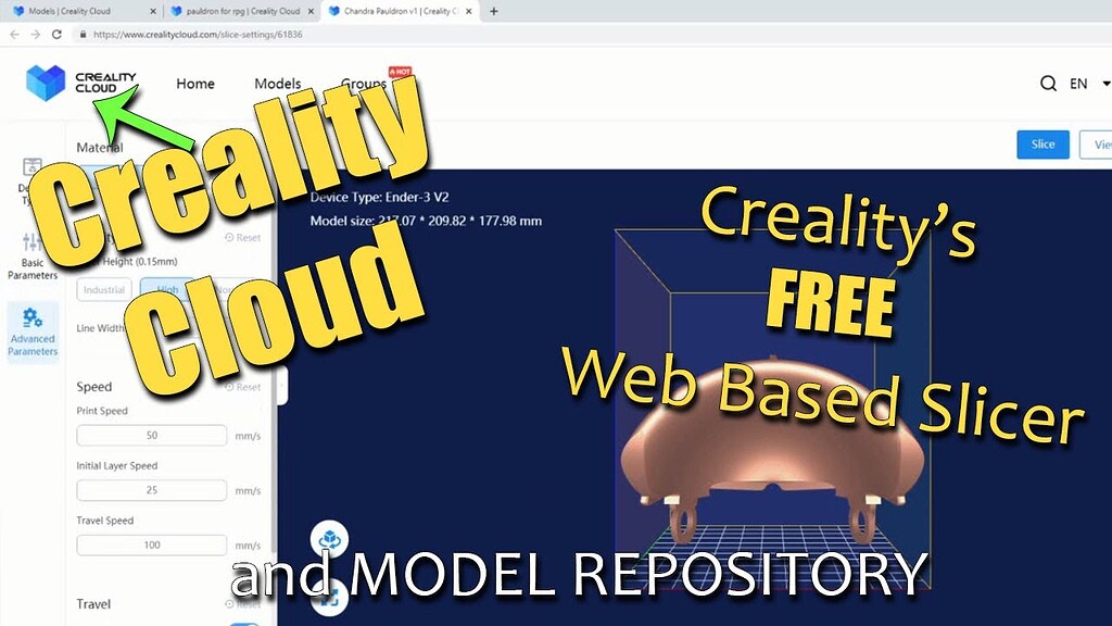 Creality's free web based slicer - 3d Printing / Slicers / Setup ...