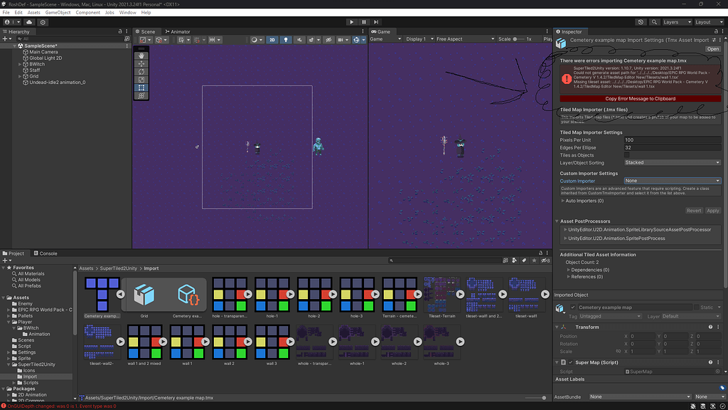 There are 2 errors when exporting the map - Questions - Tiled Forum