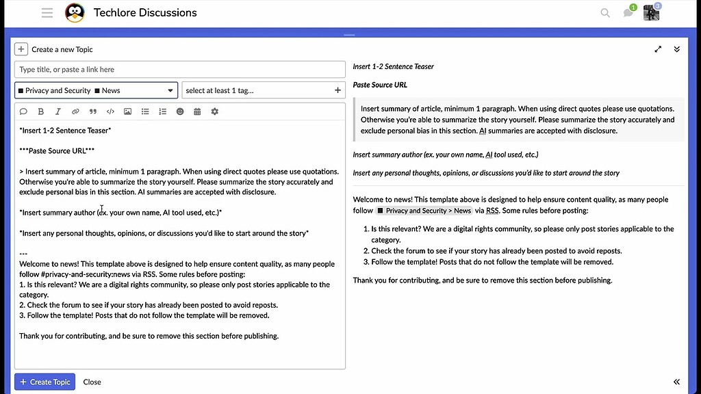 Official New Guidelines for Publishing News - Meta - Techlore Forum