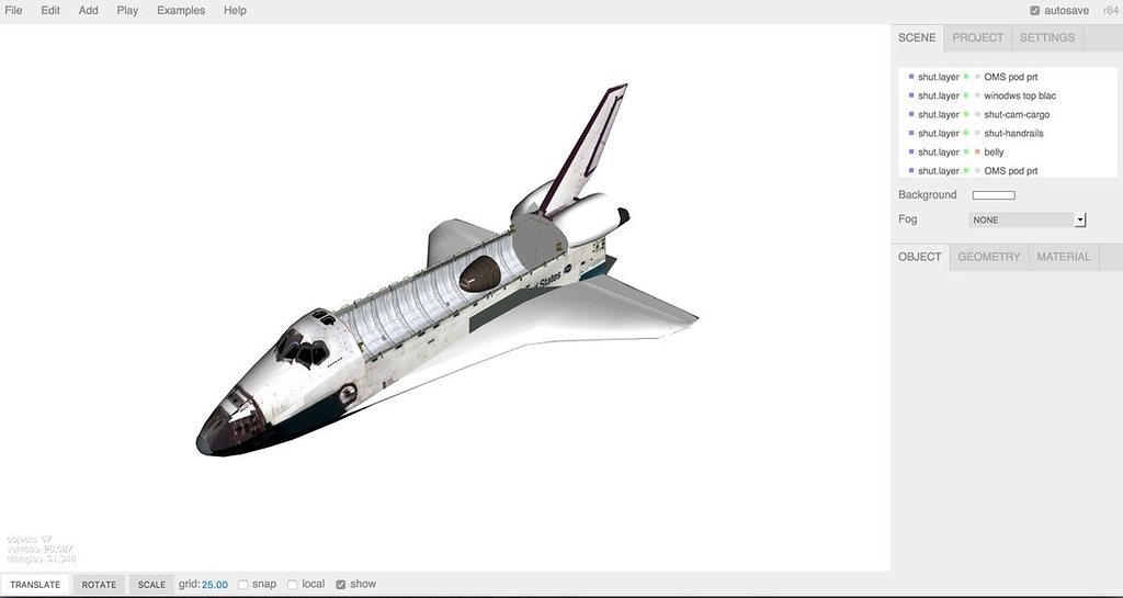 NASA Releases 3d Models - Resources - three.js forum