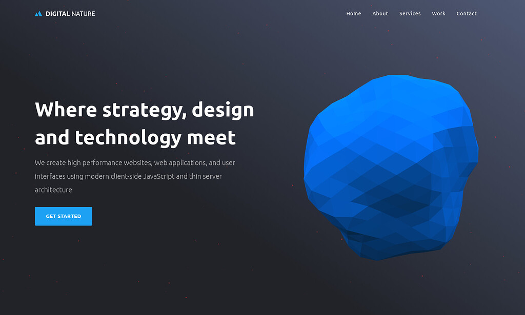 Digital Nature - Three.js 3D Pulsating Sphere - Showcase - three.js forum