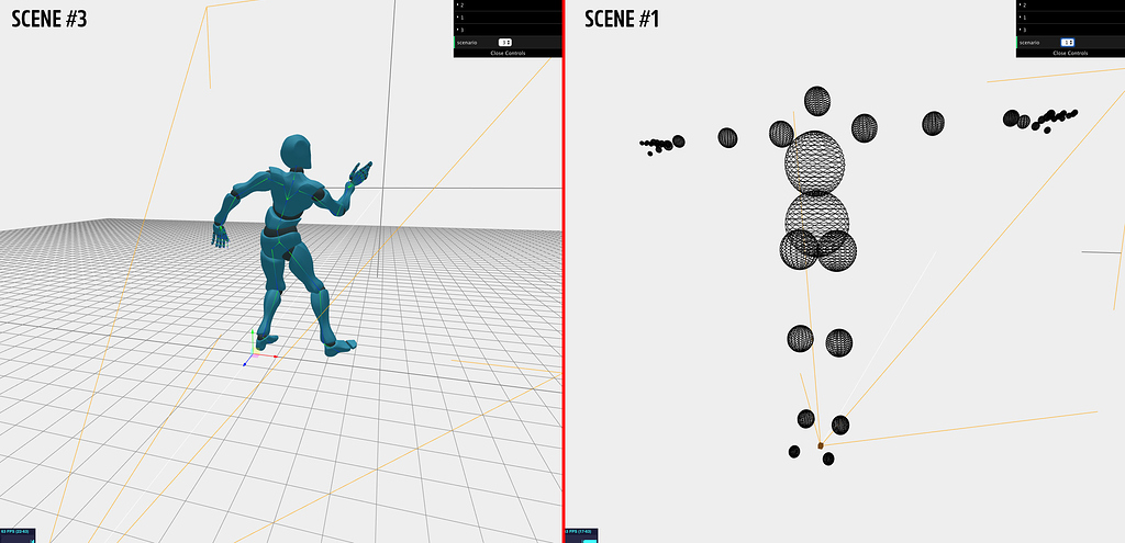 Display error using SkinnedMesh (FBX), Helpers and multiple Scenes - Questions - three.js forum
