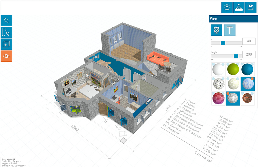 Configurator of 3D buildings - Showcase - three.js forum