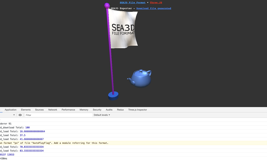 Error importing sea 3d - Questions - three.js forum