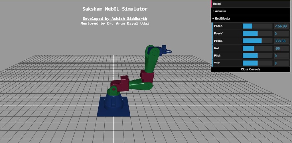Robotics Simulation - Six DoF - Showcase - three.js forum