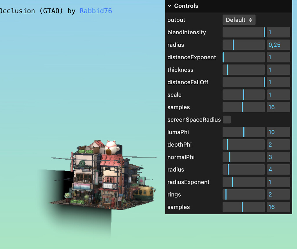 Black plane appears after creation background canvas texture. Problem with GTAO pass - Questions ...