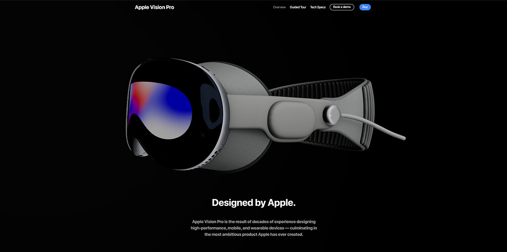 Apple Vision Pro 3D Showcase - Showcase - three.js forum