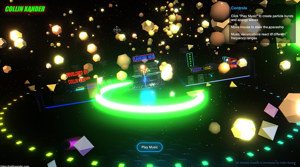 3D Sound Visualizer Website - Showcase - three.js forum