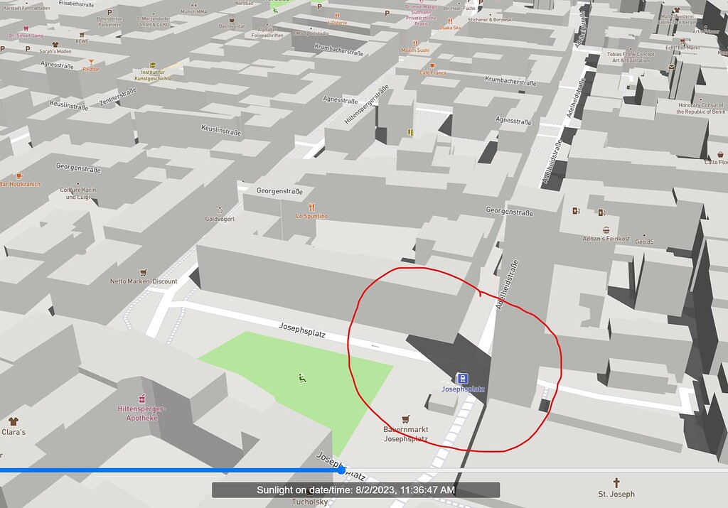 Casting shadows on the facades threebox/mapboxgl - Questions - three.js forum